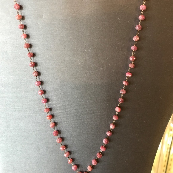 Jewelry | Vintage Natural Ruby Bead Necklace | Poshmark